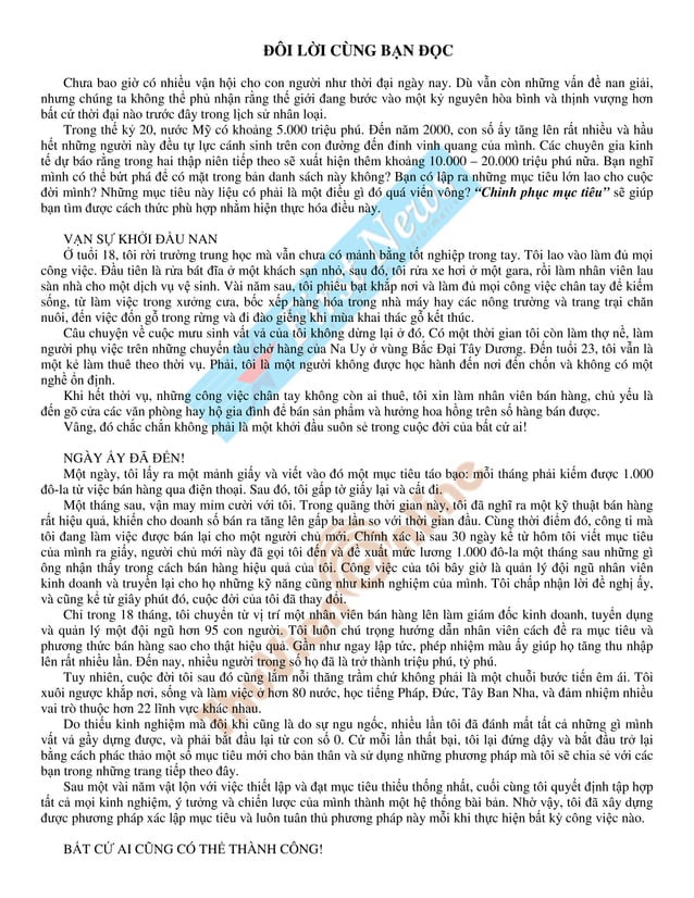 Chinh phục mục tiêu goals! - brian tracy | PDF