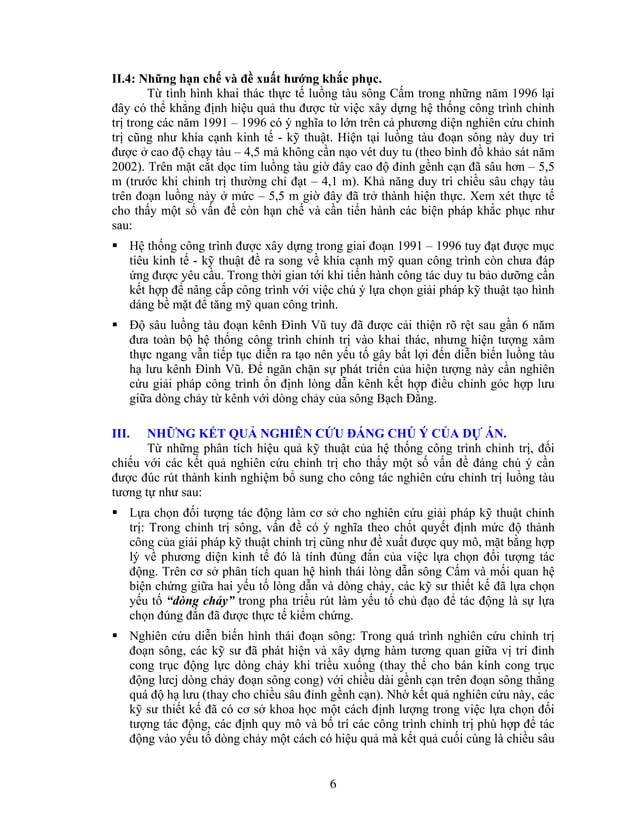 Chinh tri doan song cam luong vao cang hp | PDF