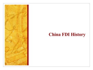 FDI story in India and China. | PPT