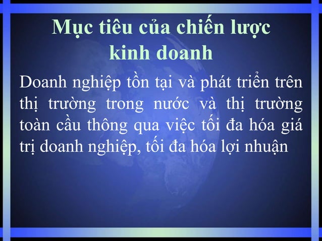 Chiến lược kinh doanh quốc tế | PPTX