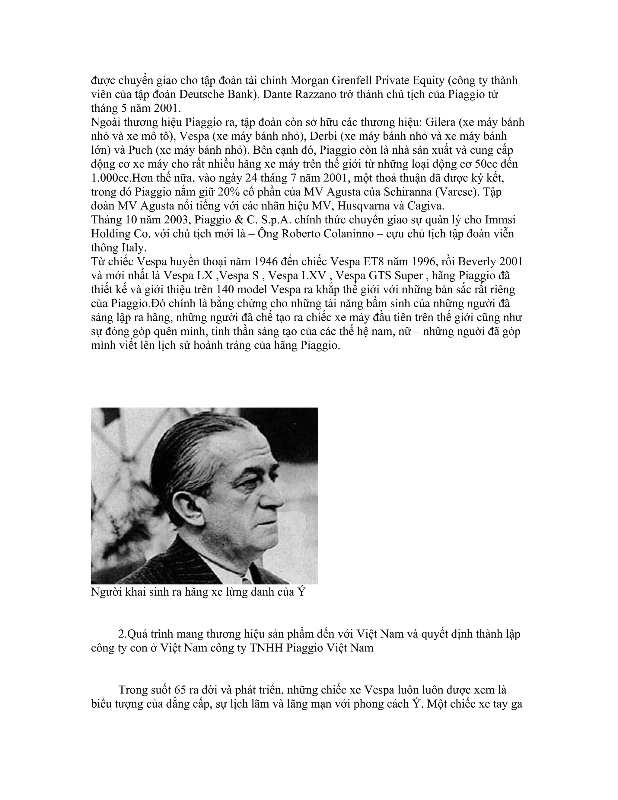 Chiến lược marketing dòng xe vespa lx | PDF