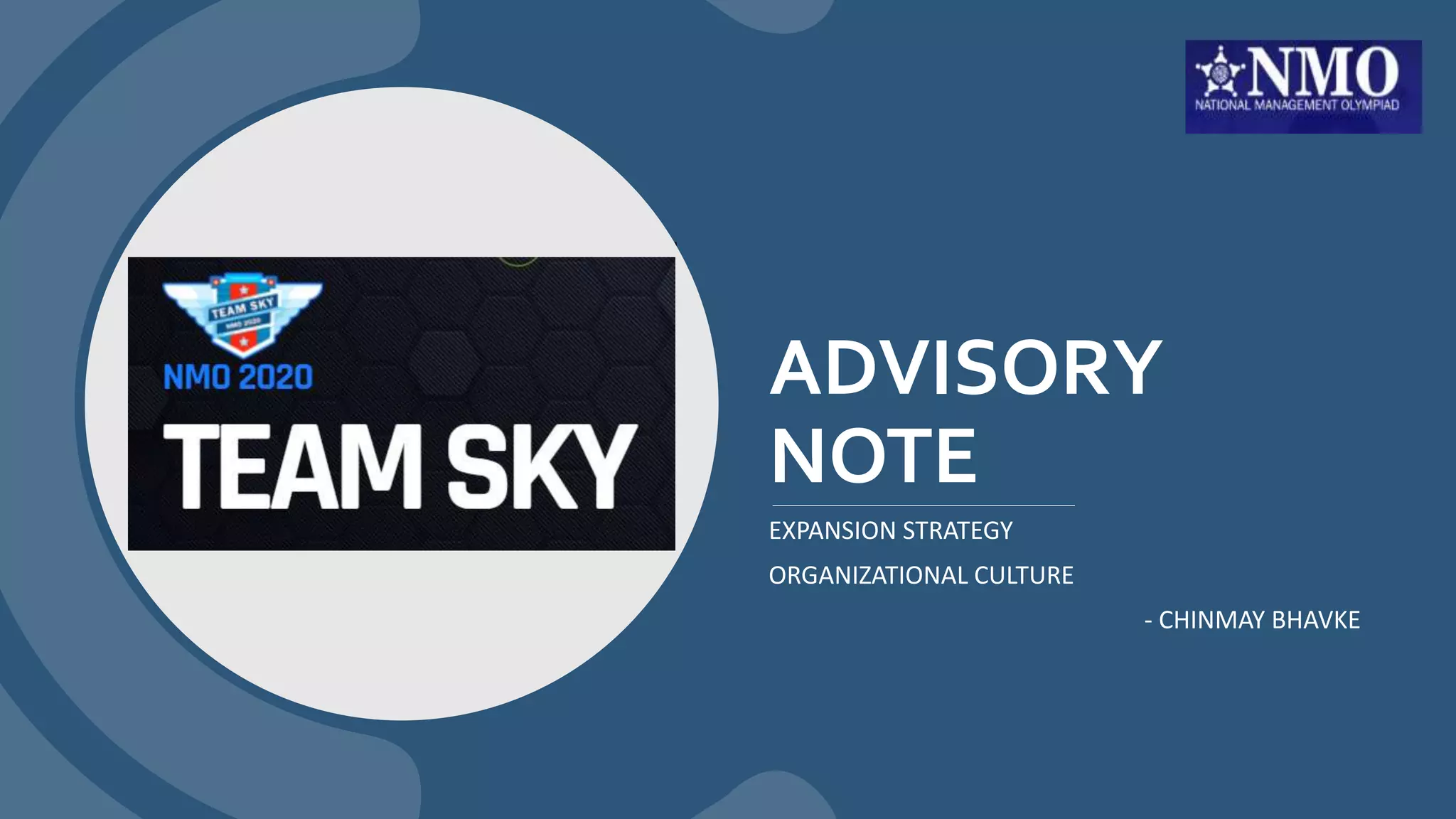 Expansion plan for DND and advisory note for organizational structure ...