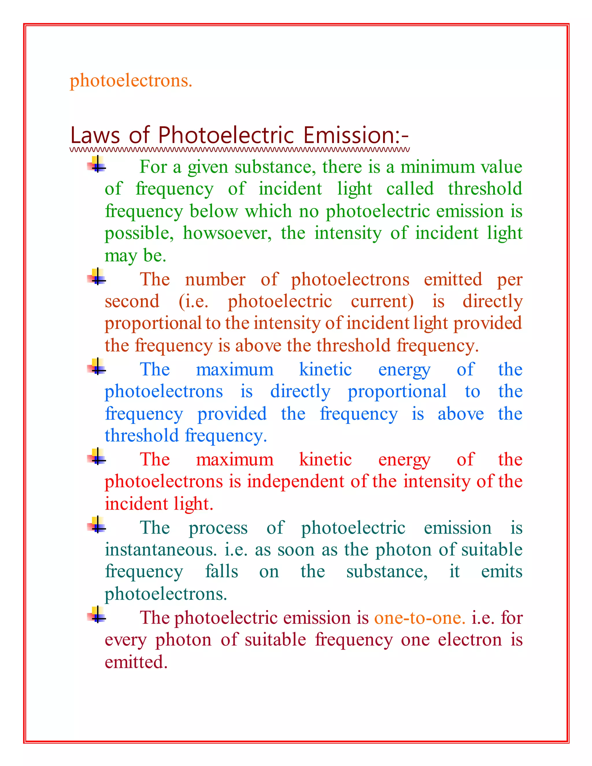 photoelectric effect made by-chinmay jagadev pattanayak | DOCX