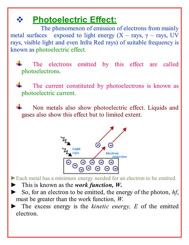 photoelectric effect made by-chinmay jagadev pattanayak | DOCX ...