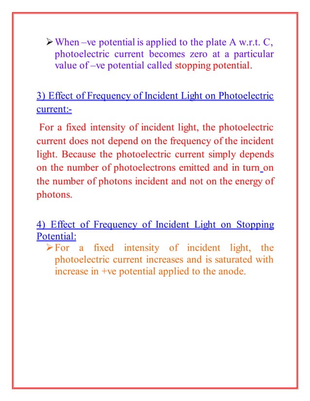 photoelectric effect made by-chinmay jagadev pattanayak | DOCX ...