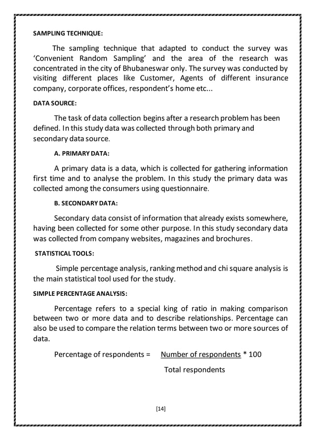 project report on customers perception towards insurance | DOCX | Life ...