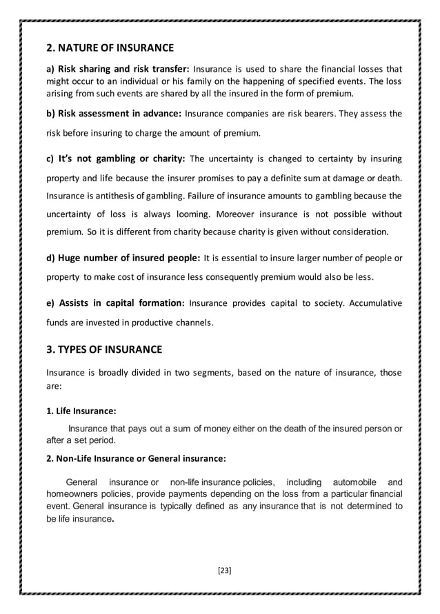 project report on customers perception towards insurance | DOCX | Life ...