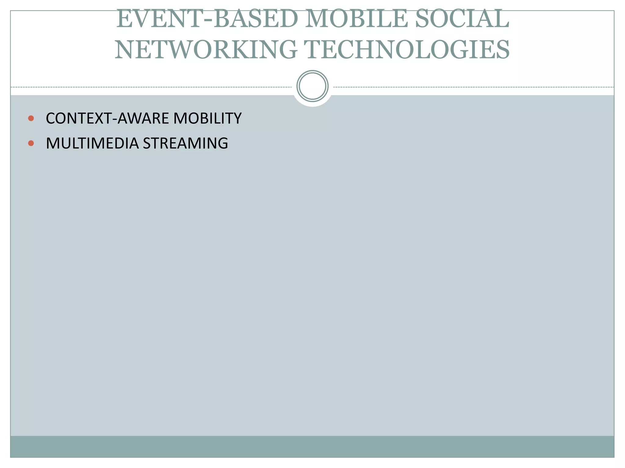 Event Based Social Networks Ppt