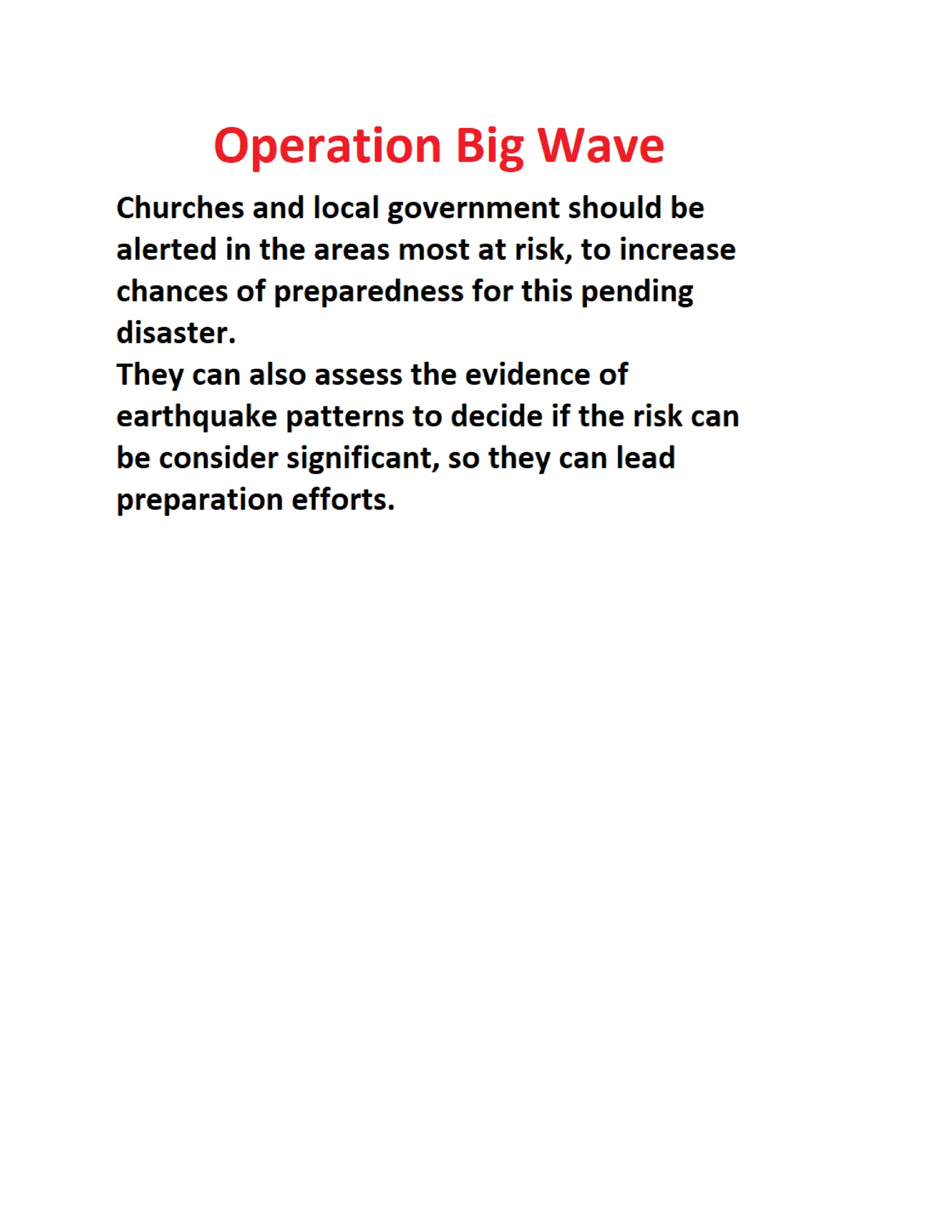 Operation Big Wave | PDF