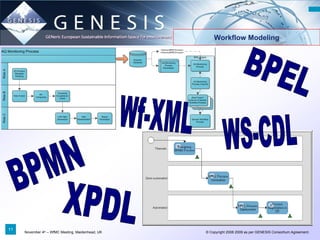 Workflow Modeling in EU GENESIS Project | PDF