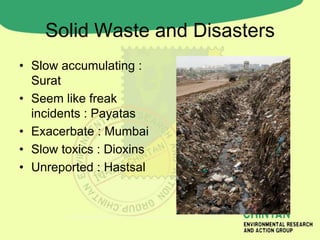 India - solid waste, disasters and informal recyclers - CHINTAN | PDF