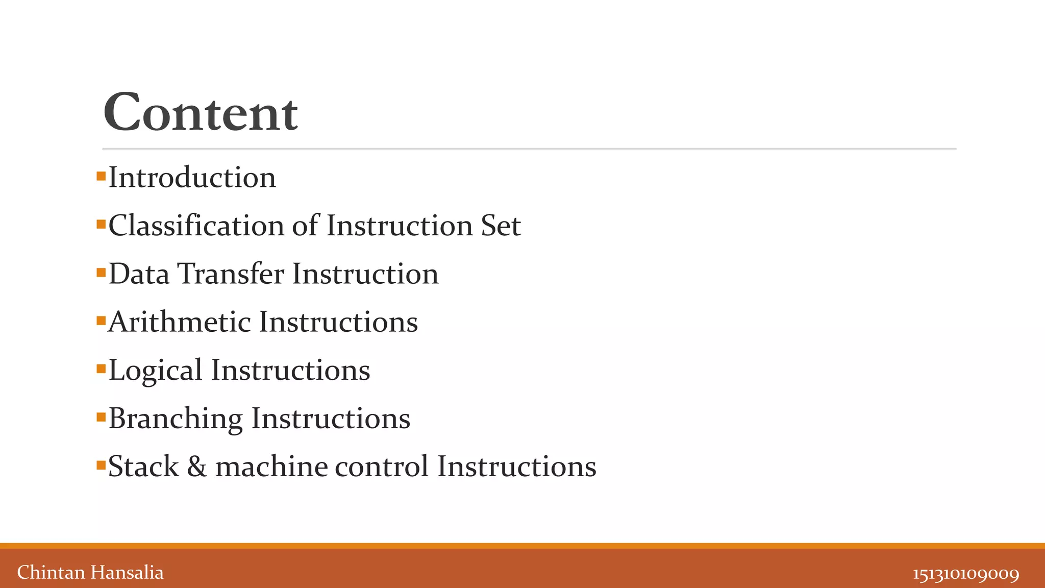 8085 instructions | POTX