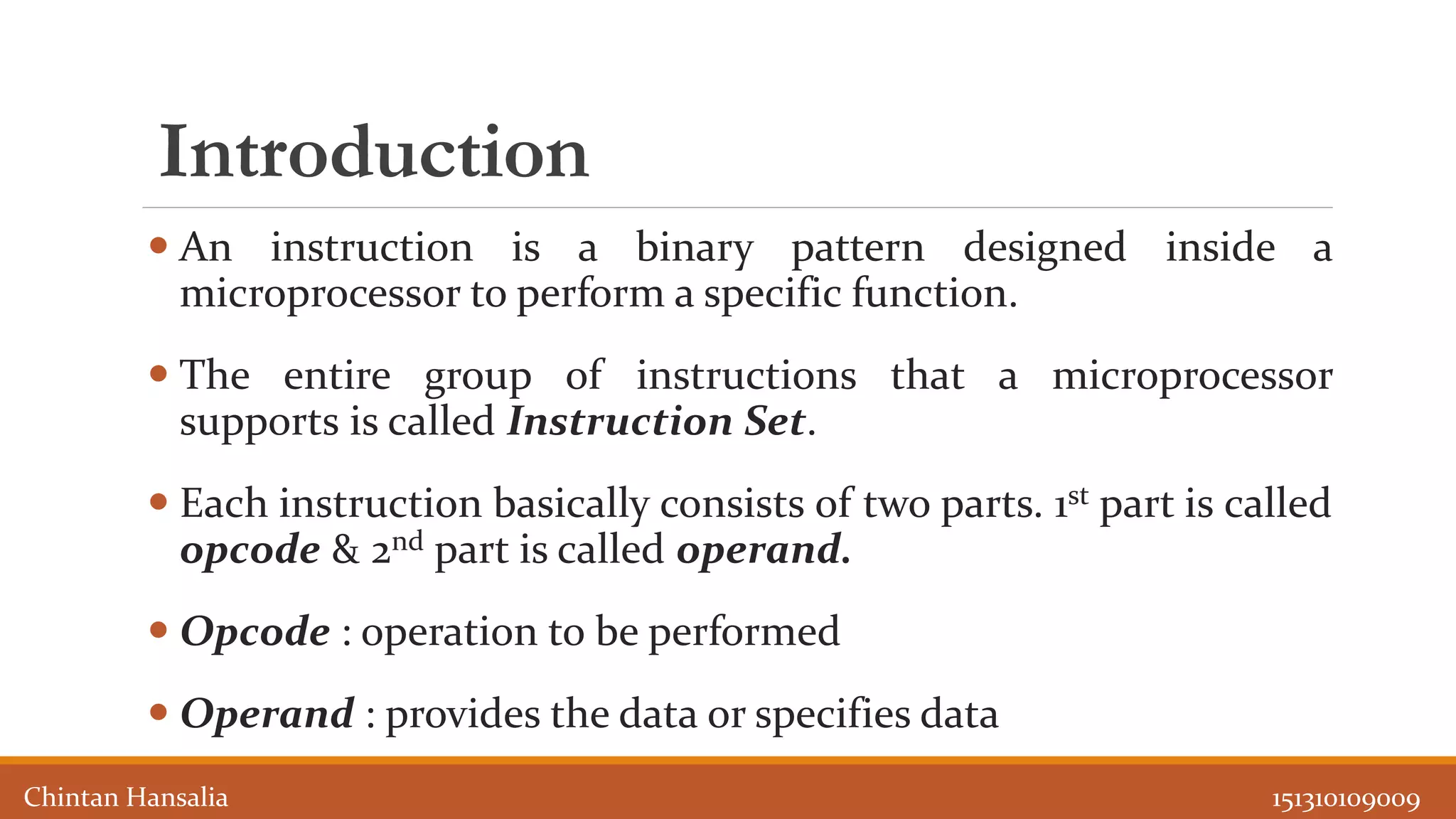 8085 instructions | POTX