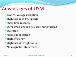 ULTRASONIC MOTORS | PPT