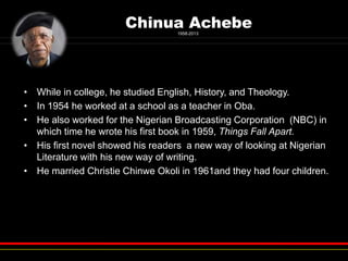 Chinua Achebe | PPTX