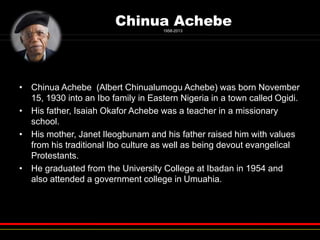 Chinua Achebe Biagraphy