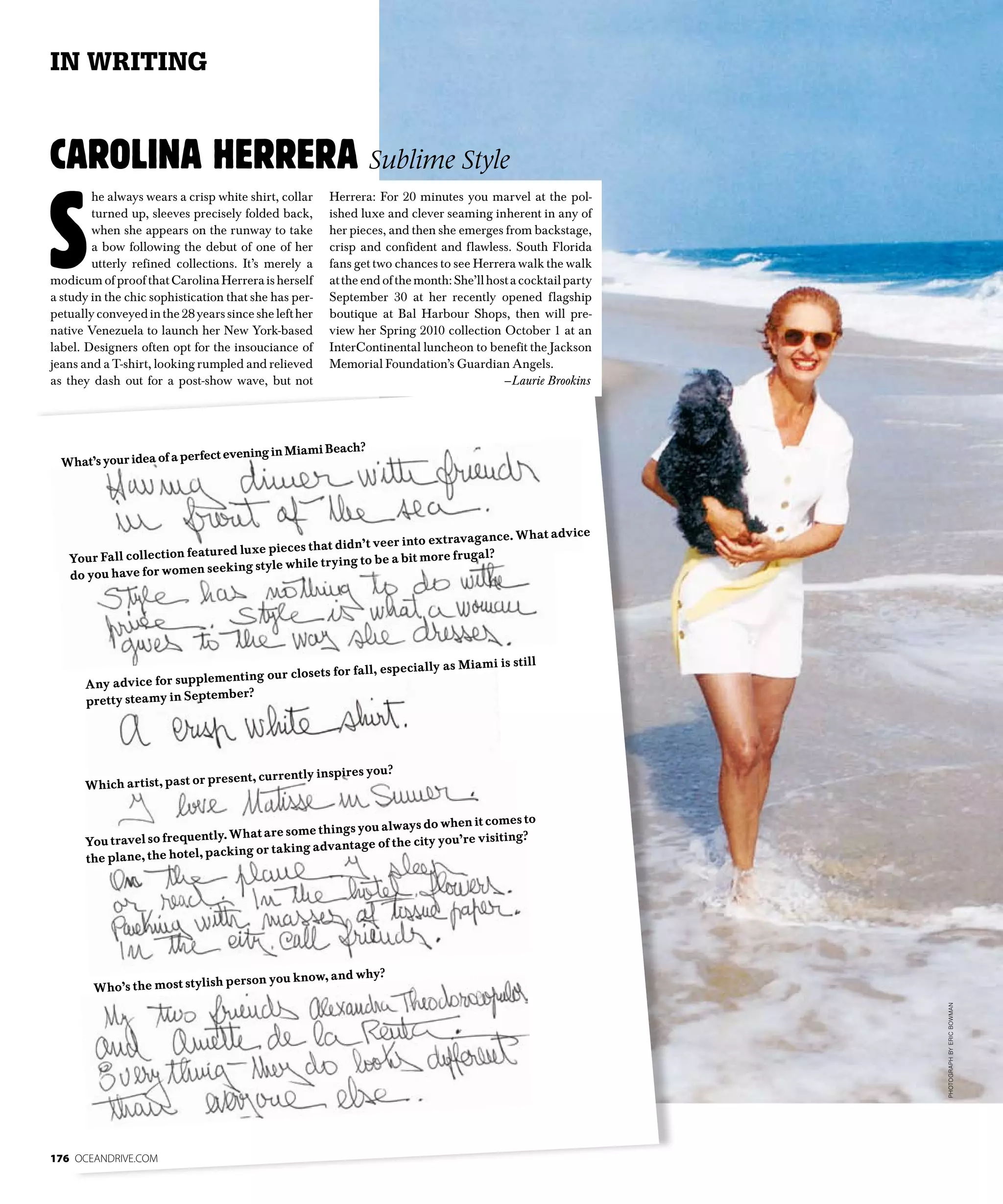 Carolina Herrera, Ocean Drive | PDF