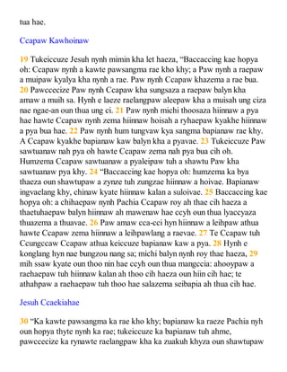 Chin zotung bible gospel of john | PDF