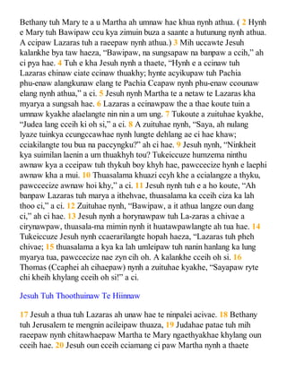 Chin zotung bible gospel of john | PDF