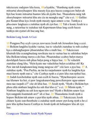 Chin zotung bible gospel of john | PDF