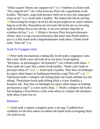 Chin zotung bible gospel of john | PDF