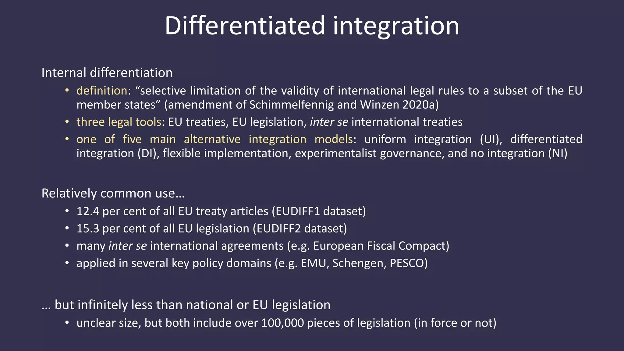 Design principles for differentiated integration schemes | PPTX ...