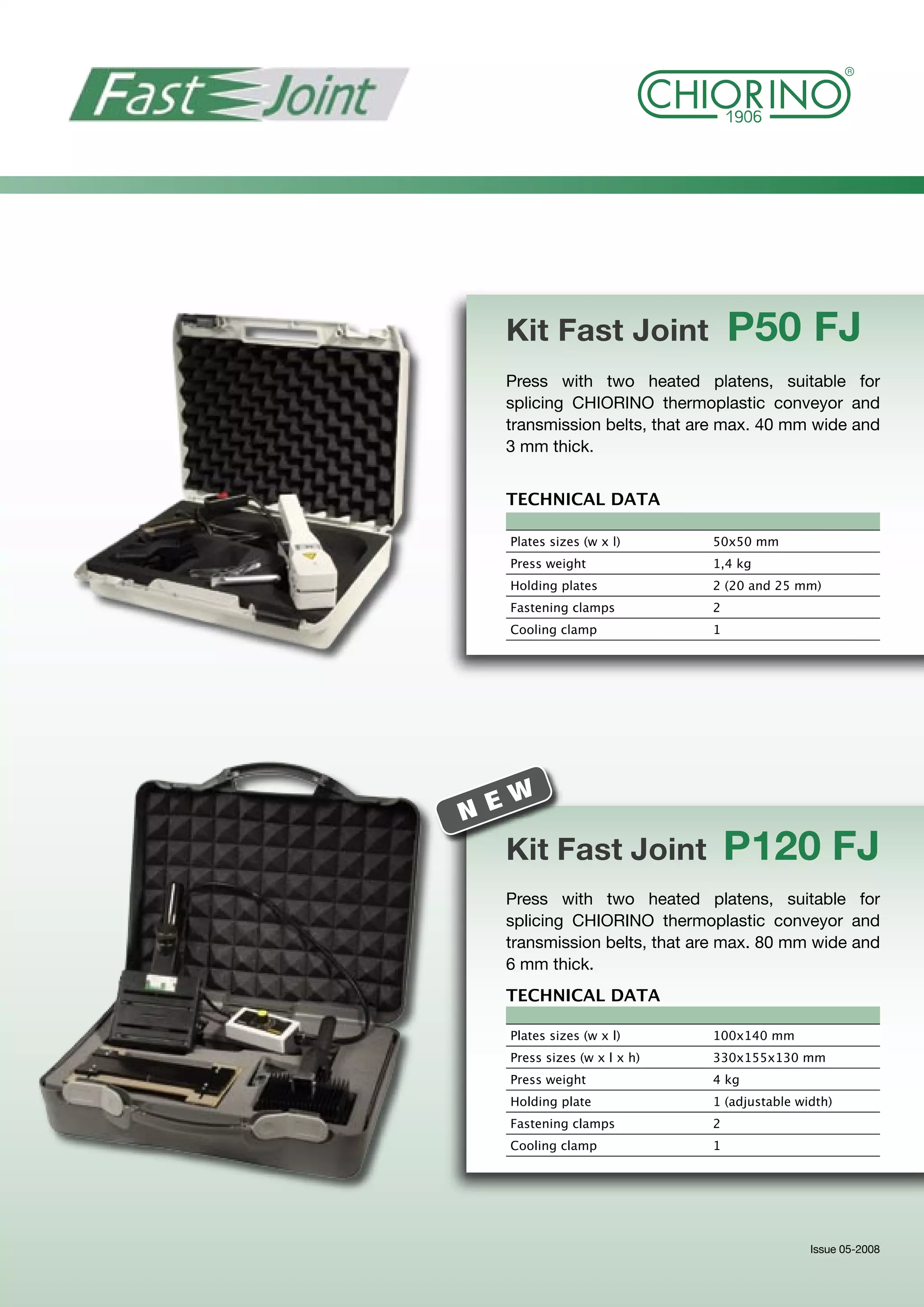 Chiorino Fast Joint Press Kits | PDF