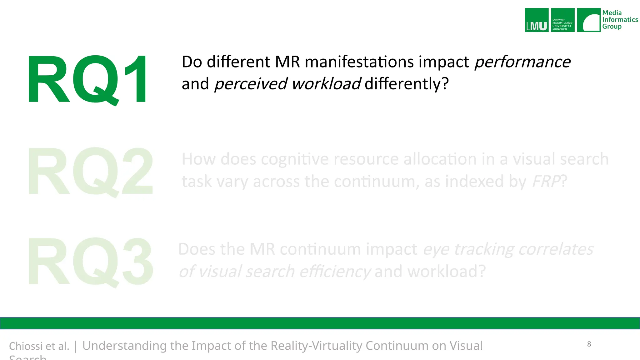 Understanding the Impact of the Reality-Virtuality Continuum on Visual ...