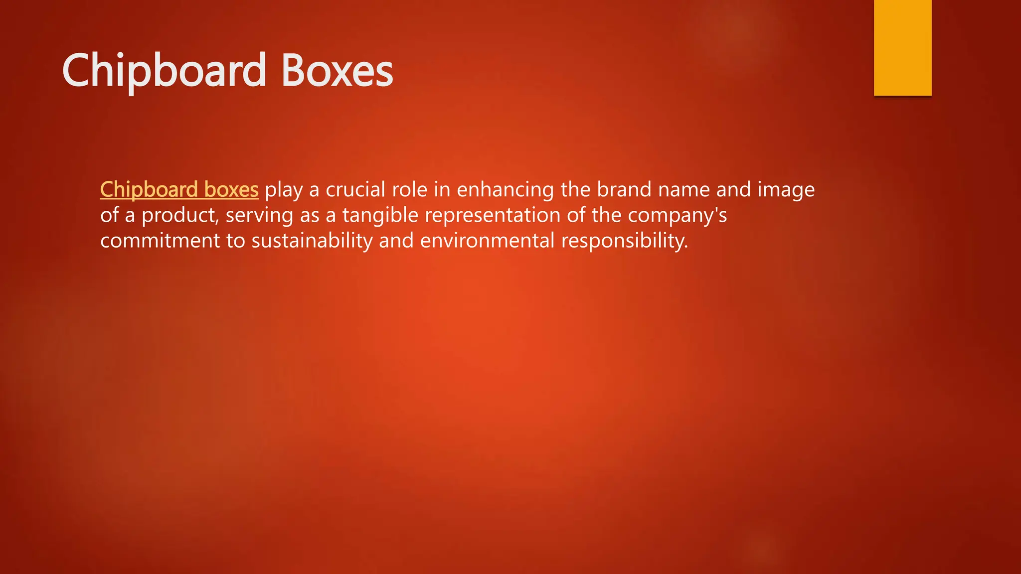 Chipboard Boxes | PPTX