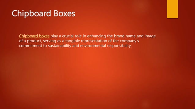 Chipboard Boxes | PPTX