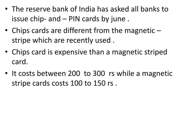 Chip card ppt | PPT