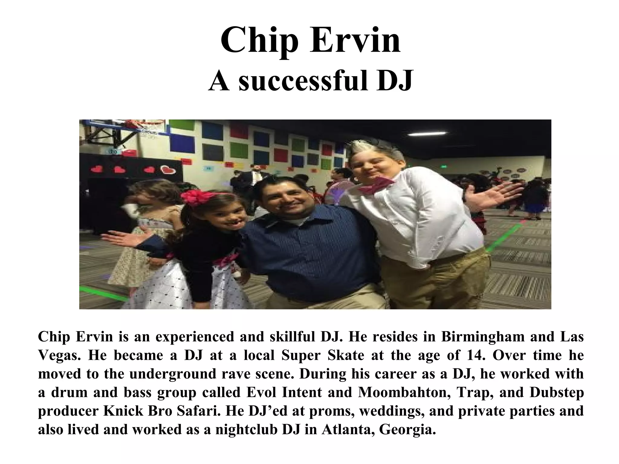 Chip Ervin - A Successful Poker Player | PPT