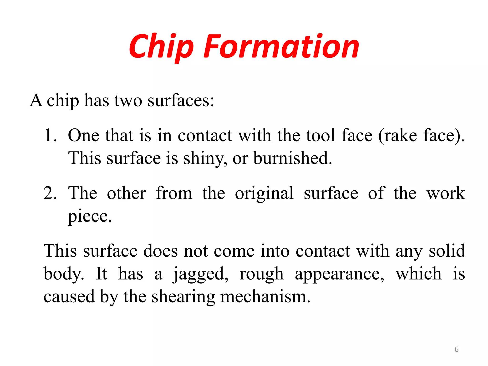 Chip formation and types | PPTX