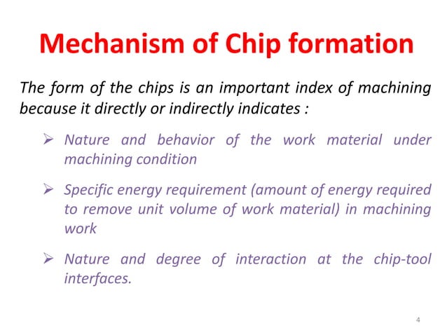 Chip formation and types | PPTX | Physics | Science