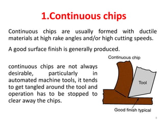 Chip formation and types | PPTX
