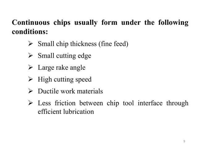 Chip formation and types | PPTX | Physics | Science