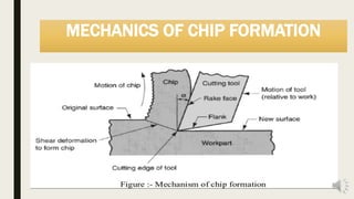 Chip formation & cutting tool geometry | PPTX