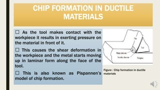 Chip formation & cutting tool geometry | PPTX