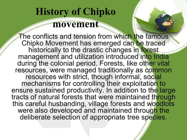 Chipko movement | PPT