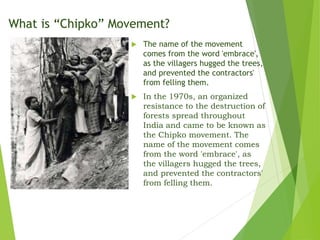 Chipko movement | PPTX