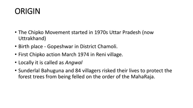 Chipko movement | PPT