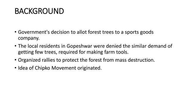 Chipko movement | PPT