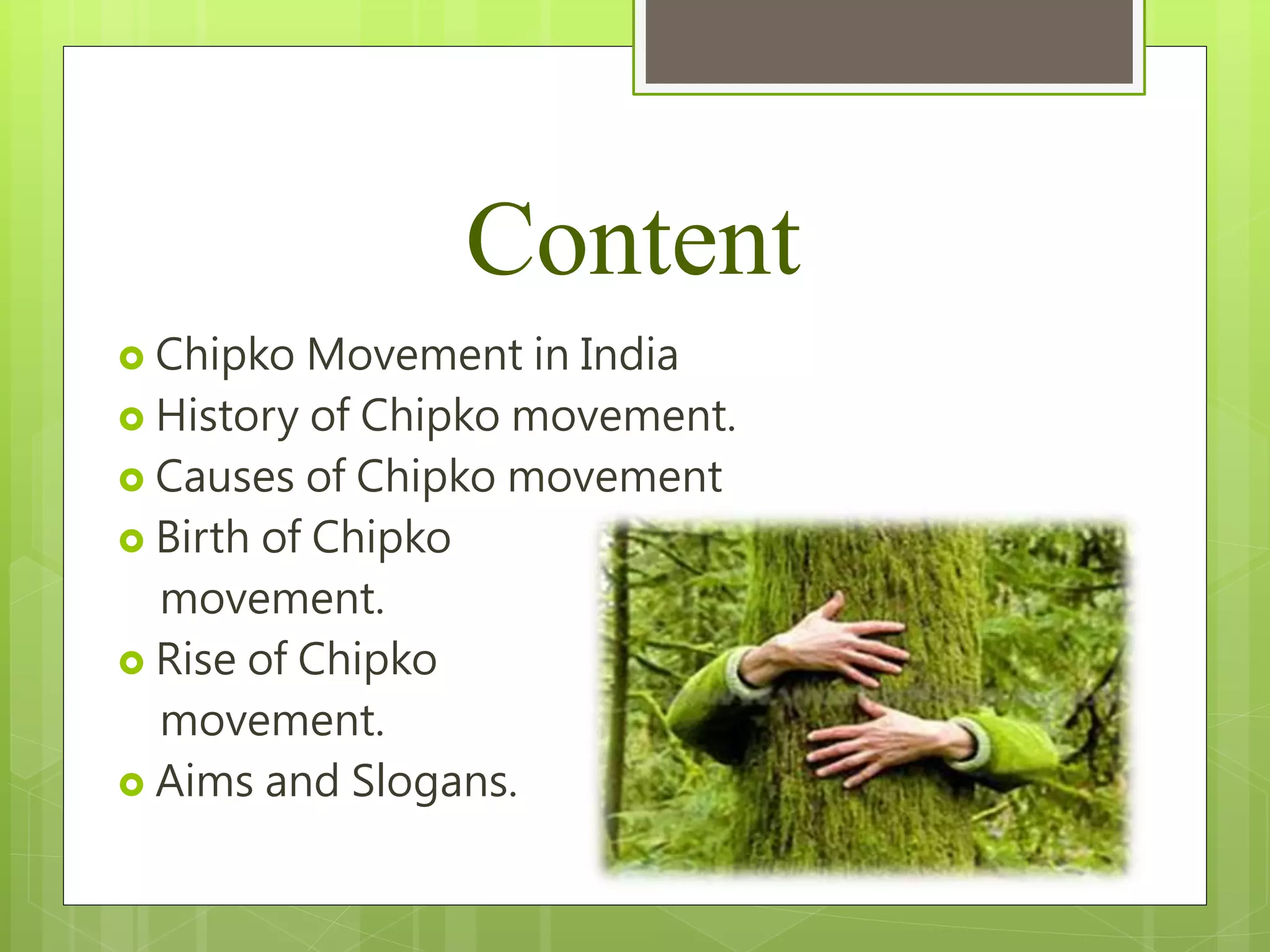 Chipko movement | PPTX