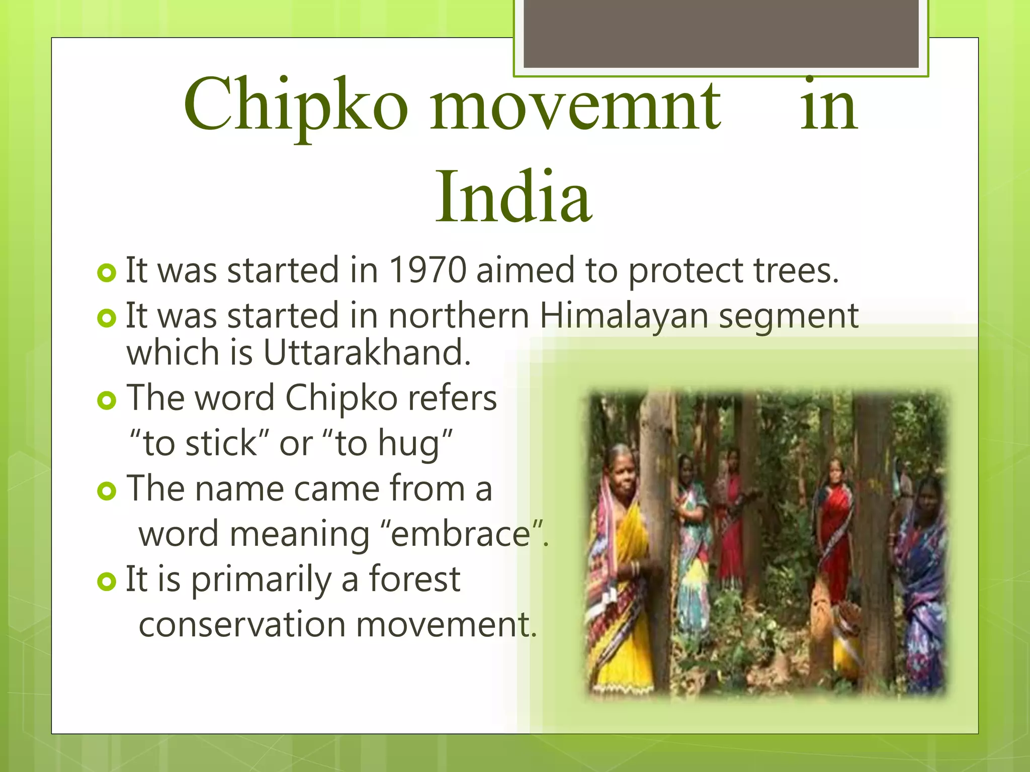 Chipko movement | PPTX