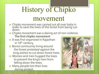 Chipko movement | PPTX