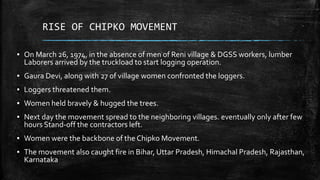 Chipko movement | PPTX