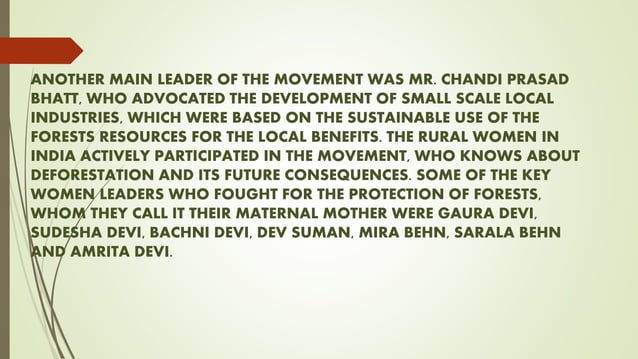 Chipko movement | PPTX | Hinduism | Religion & Spirituality