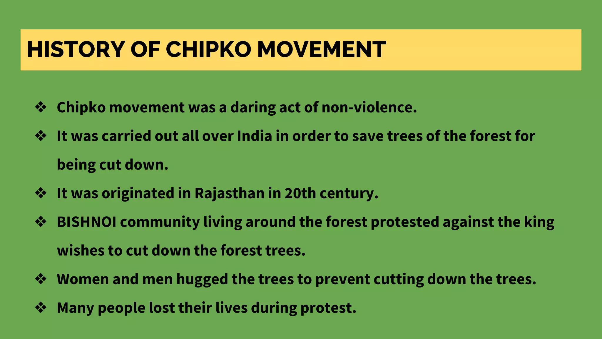 The Chipko Movement | PPTX
