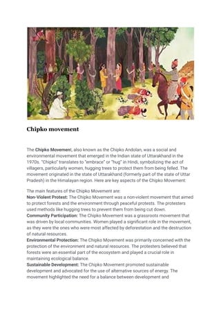 chipko movement.pdf | Environment | Science