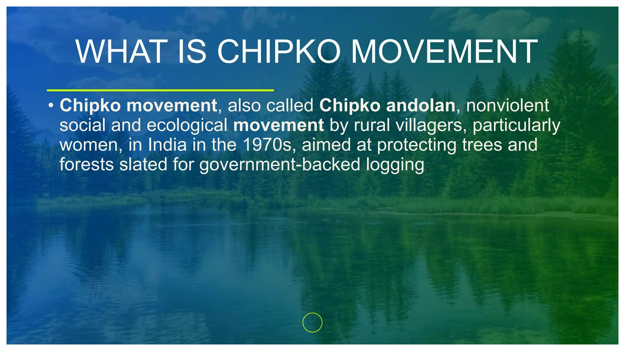 Chipko movement and van mohastav class 8 | PPTX